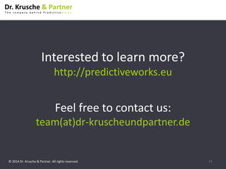 Predictiveworks. - Open Predictive Analytics Platform | PDF