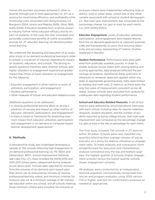 Predictors of Success: Student Achievement in Schools | PDF