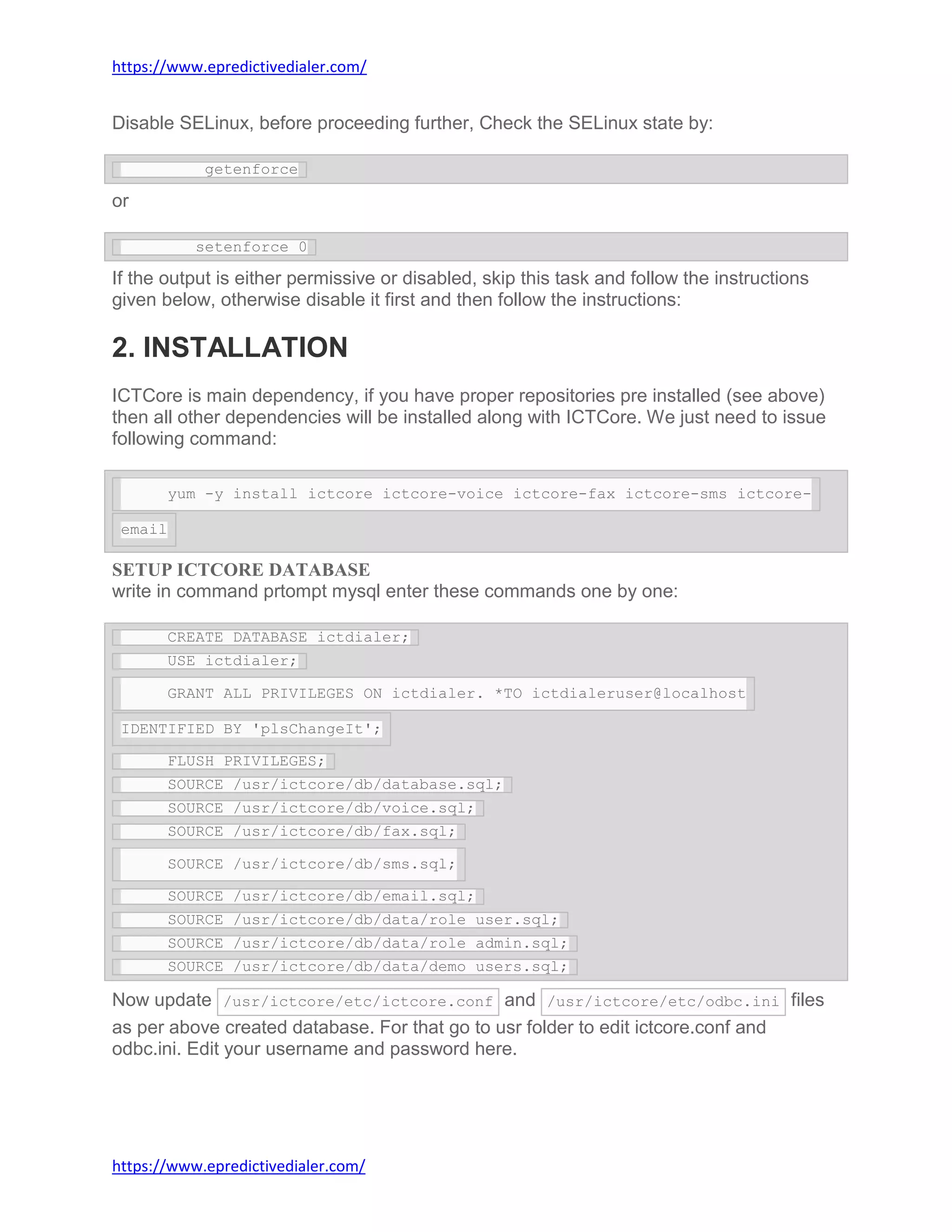 Prediective dialer-installation-guide | PDF