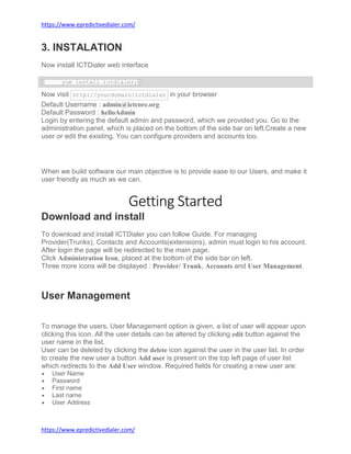 Prediective dialer-installation-guide | PDF