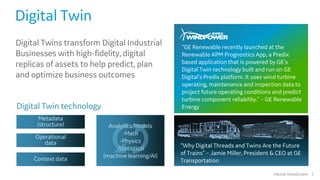 E1: Building the Digital Twin (Predix Transform 2016) | PPTX