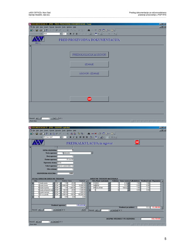 Predlog dokumentacije pp pgp rts | PDF