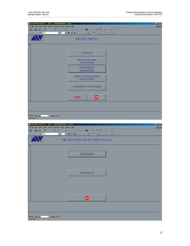Predlog dokumentacije pp pgp rts | PDF