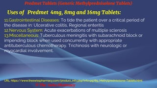Predmet Tablets (Generic Methylprednisolone Tablets) | PDF