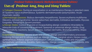 Predmet Tablets (Generic Methylprednisolone Tablets) | PDF