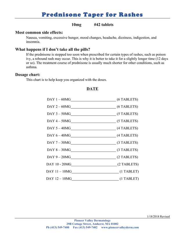 Prednisone Taper for Rashes.pdf