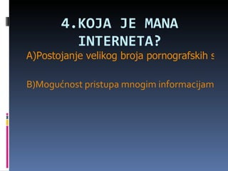 Prednosti i mane interneta | PPT