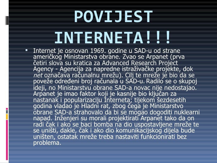 Nastanak Interneta