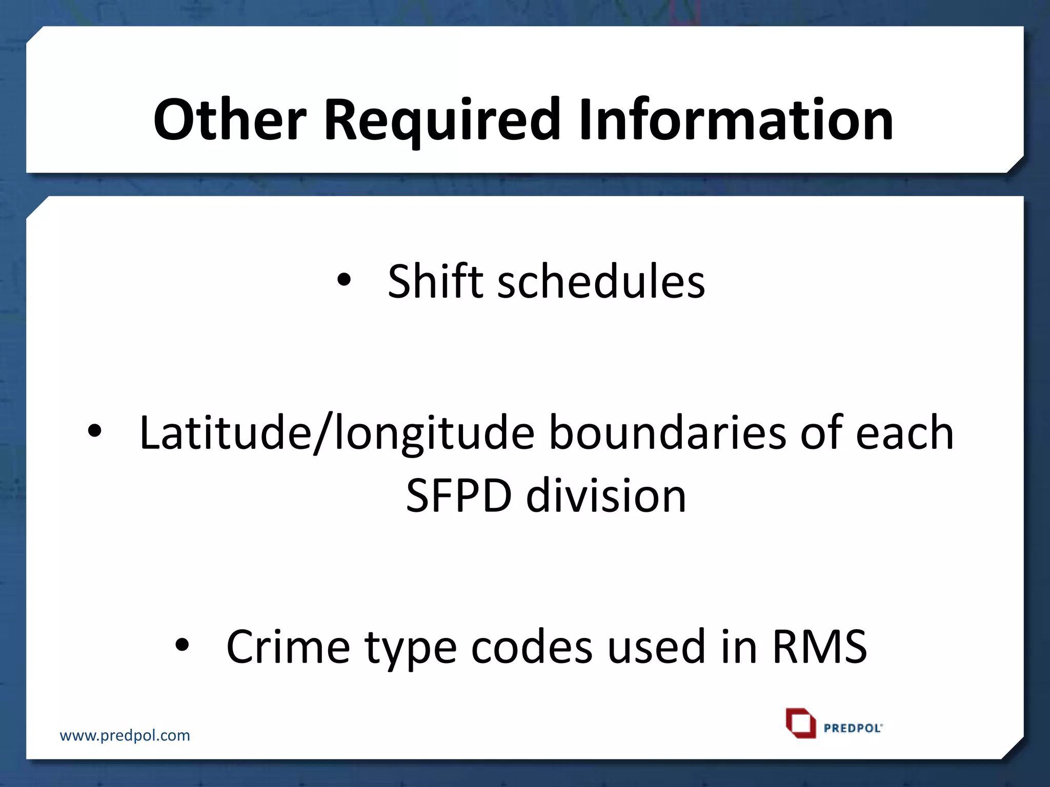 PredPol: How Predictive Policing Works | PPTX