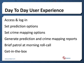 PredPol: How Predictive Policing Works | PPTX