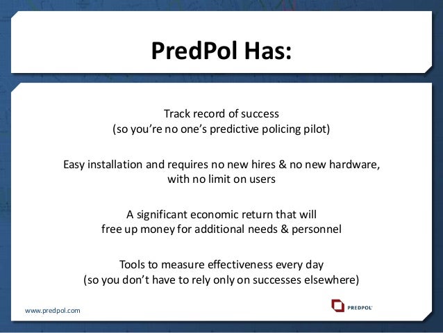 PredPol: How Predictive Policing Works