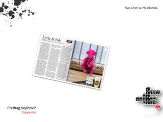 Predrag Vojinović copywriting portfolio | PPT