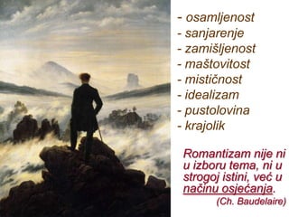 Predromantizam i romantizam | PPTX