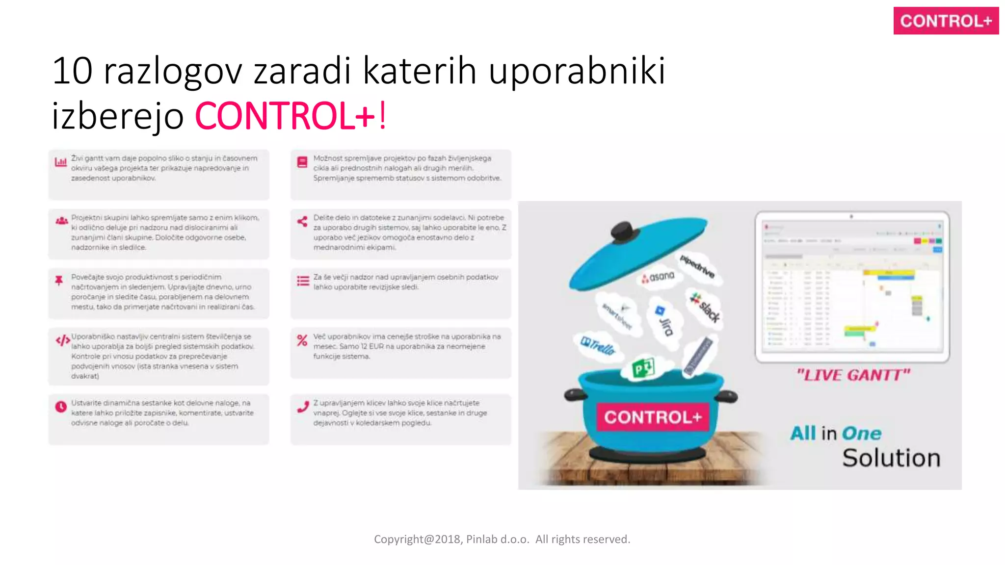 Predstavitev Control+ new intelligent management tool with live Gantt ...