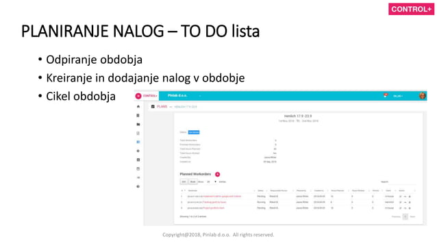Predstavitev Control+ new intelligent management tool with live Gantt ...