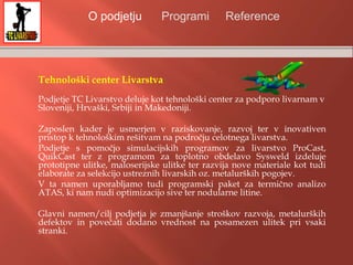 Predstavitev tc livarstva 2014 | PPT