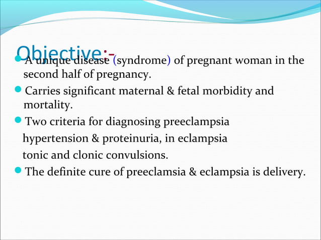 Preeclampsia and eclampsia | PPT | Pregnancy | Reproductive Health