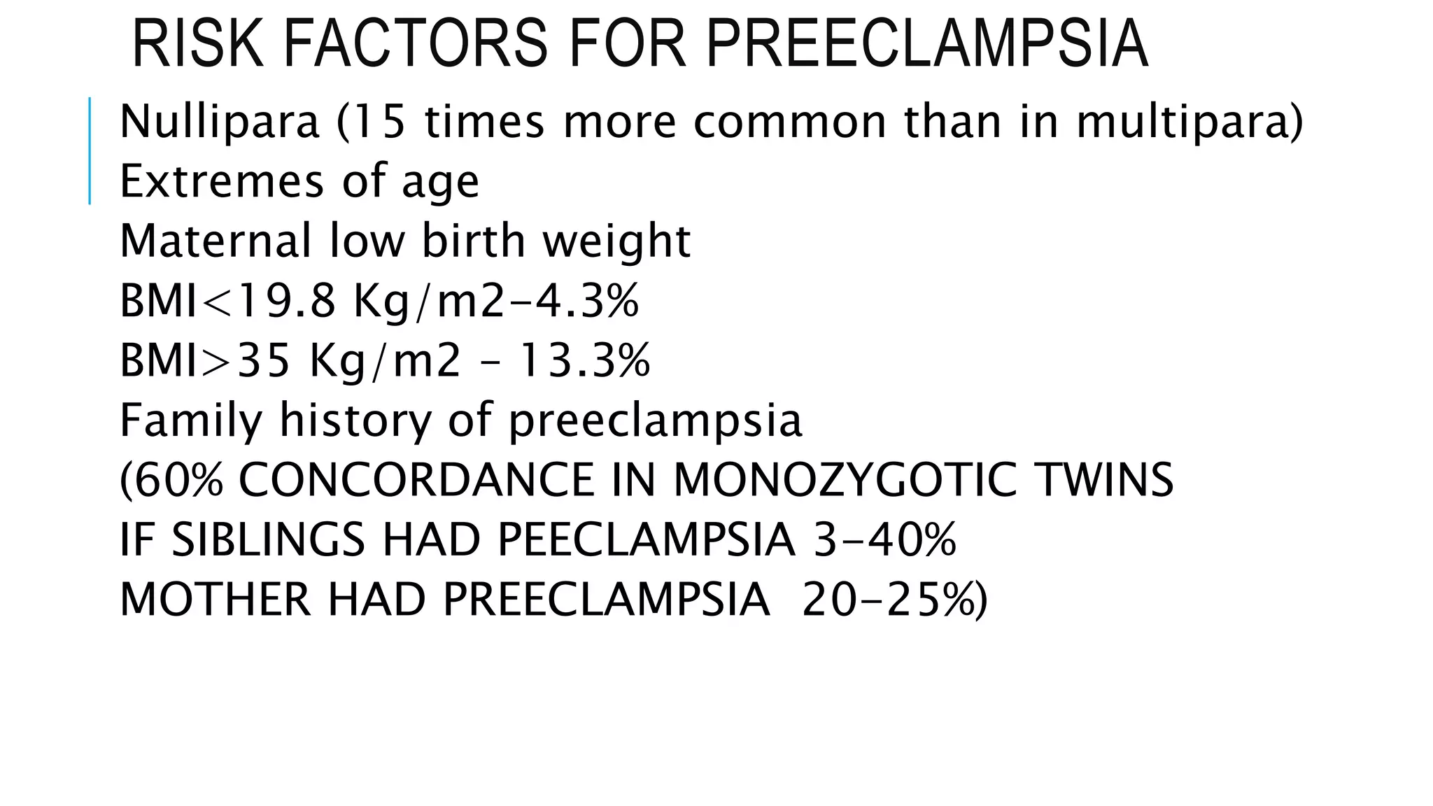 Preeclampsia in pregnancy etiopathogenesis and management | PPTX