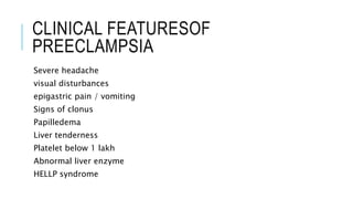 Preeclampsia in pregnancy etiopathogenesis and management | PPTX