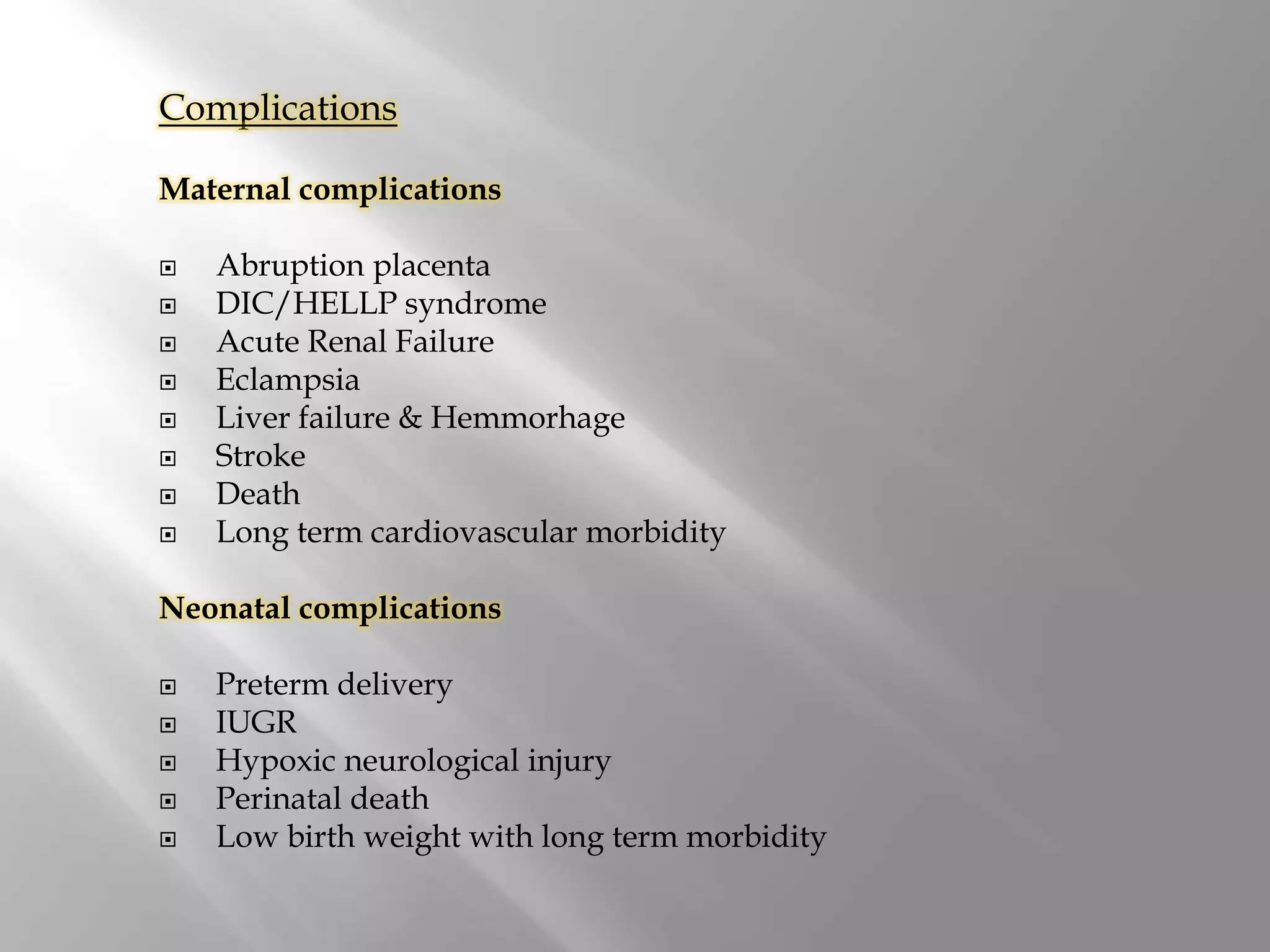 Pre eclampsia & eclampsia | PPTX