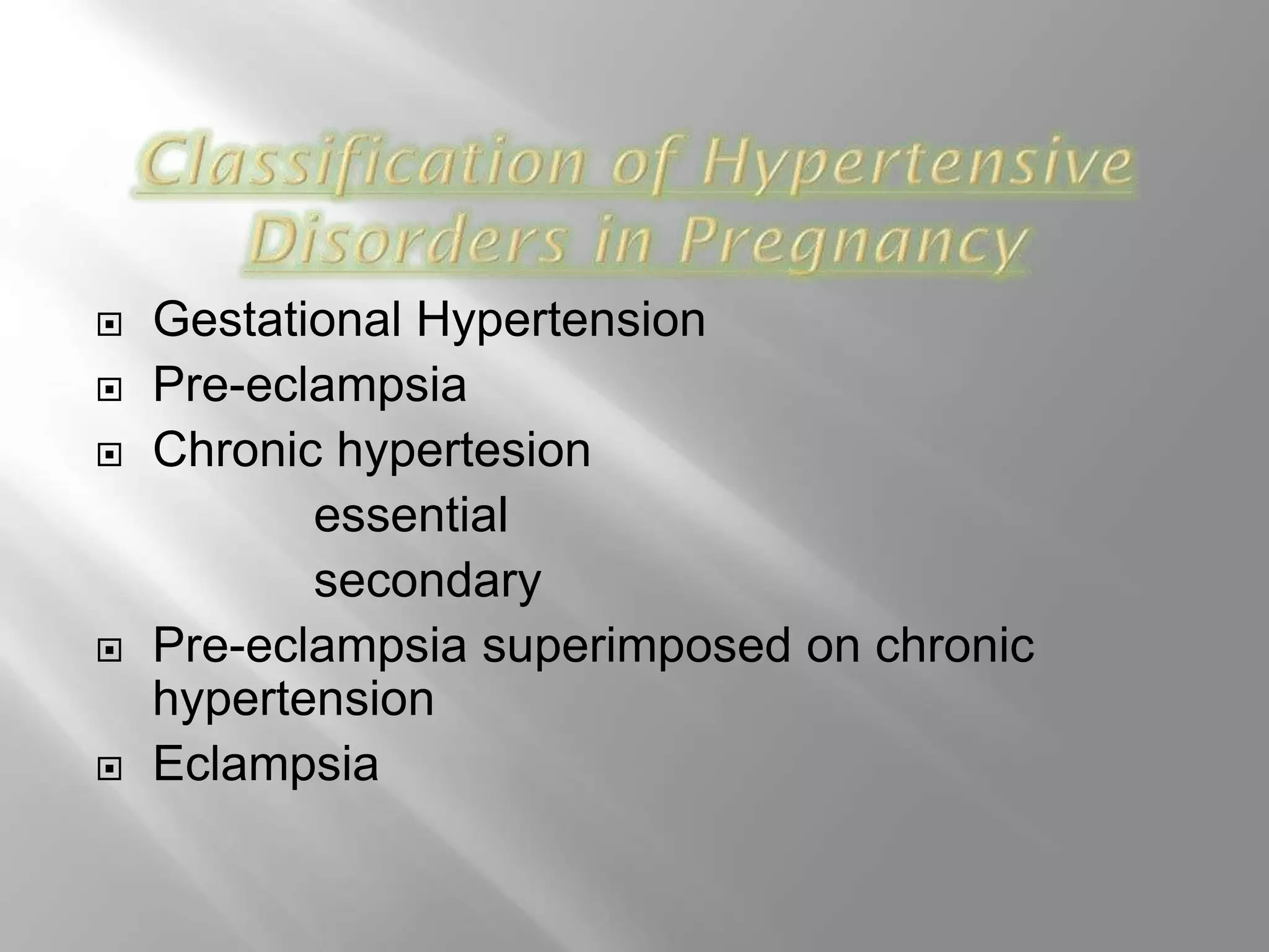 Pre eclampsia & eclampsia | PPTX