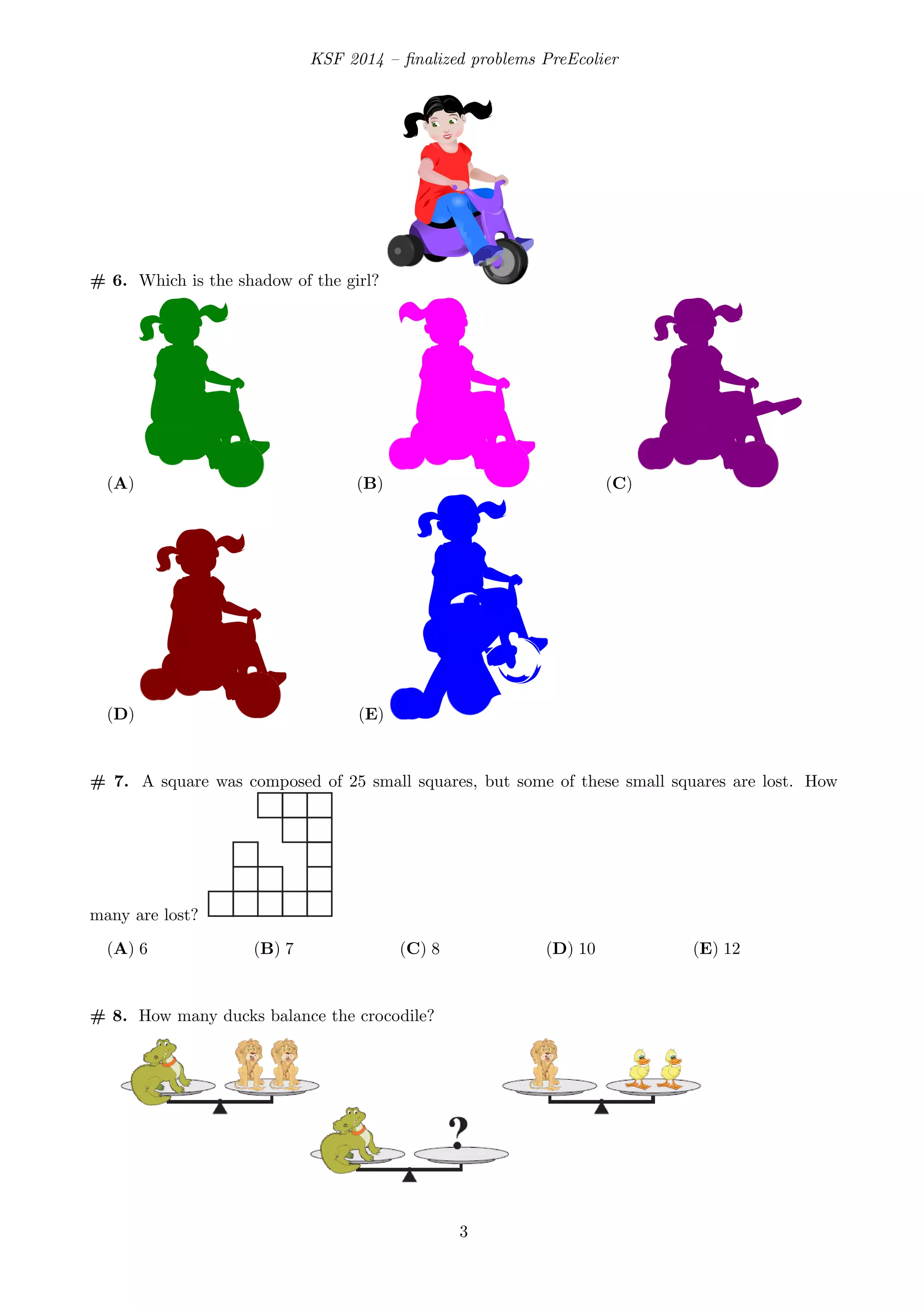 Pre ecolier 1 & 2 2014 | PDF