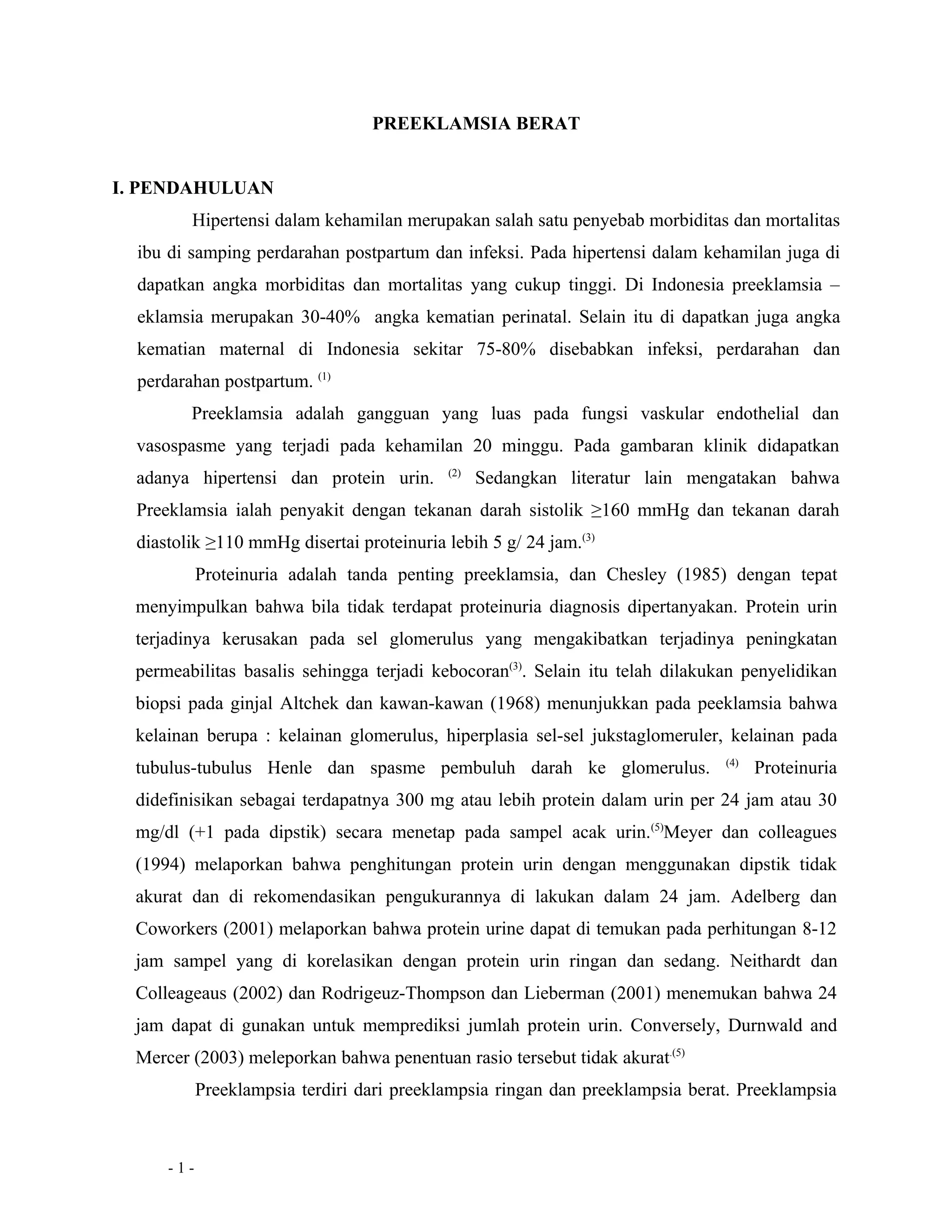 Pre Eklamsia Berat | ODT
