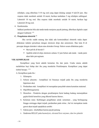Pre Eklamsia Berat | ODT