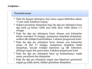 Konsep dan Penatalaksaan Pre eklamsia dan Eklamsia | PPTX