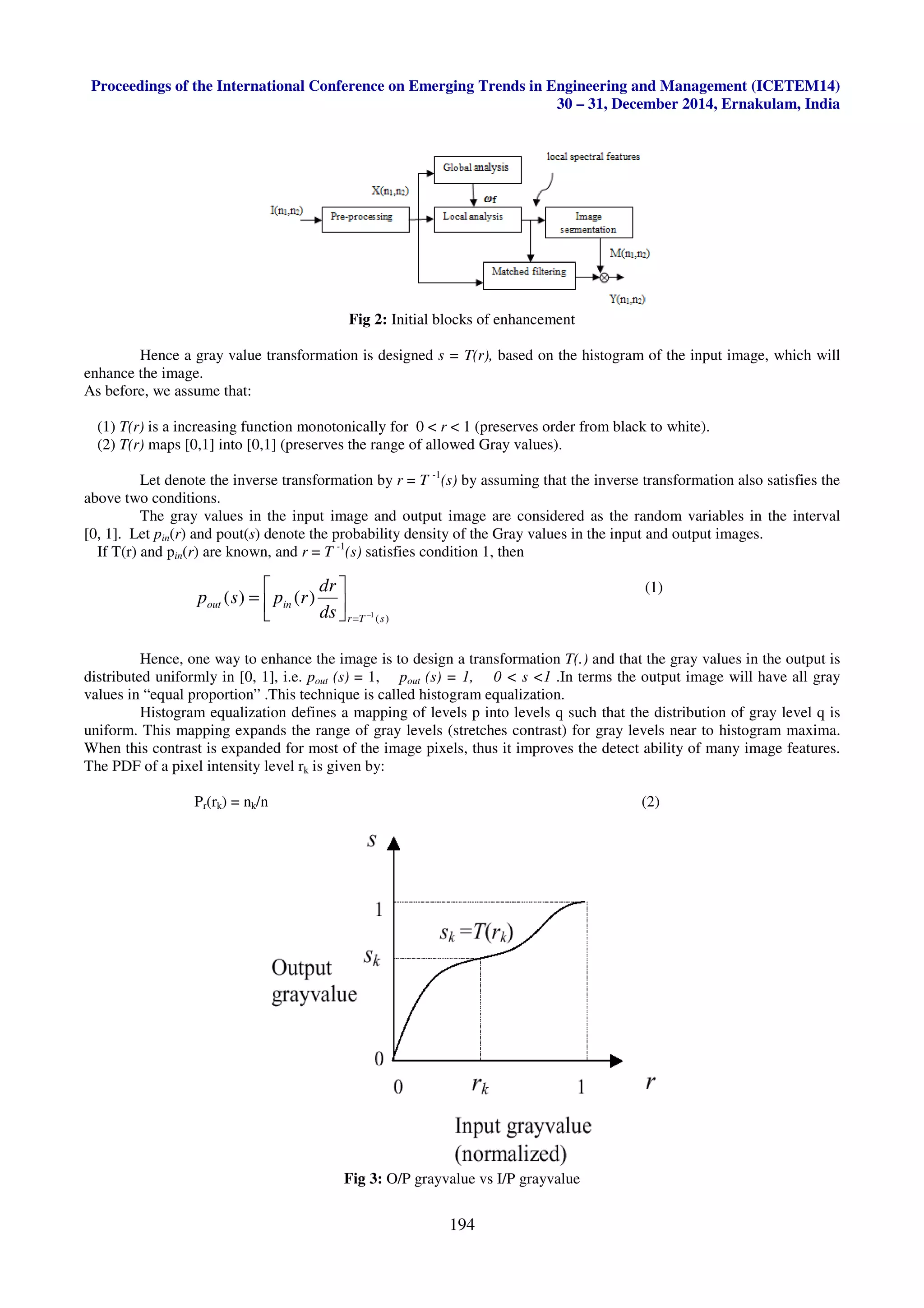 Pre emphasis on data for an adaptive fingerprint image enhancement | PDF