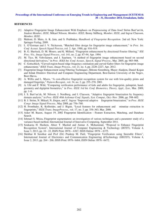 Pre emphasis on data for an adaptive fingerprint image enhancement | PDF