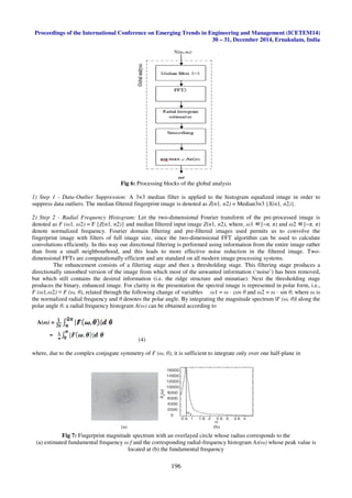 Pre emphasis on data for an adaptive fingerprint image enhancement | PDF