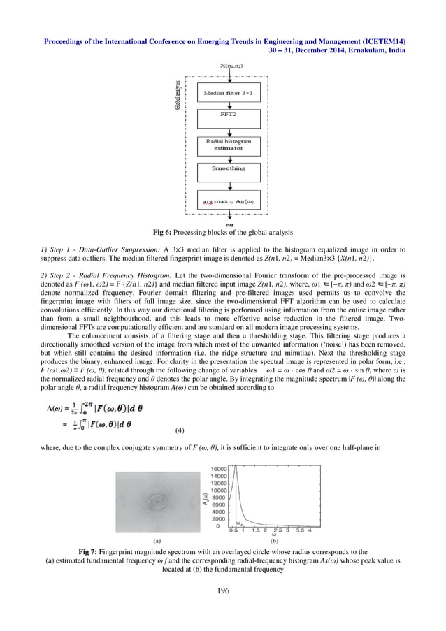 Pre emphasis on data for an adaptive fingerprint image enhancement | PDF