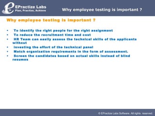 Pre employment test software | PPT
