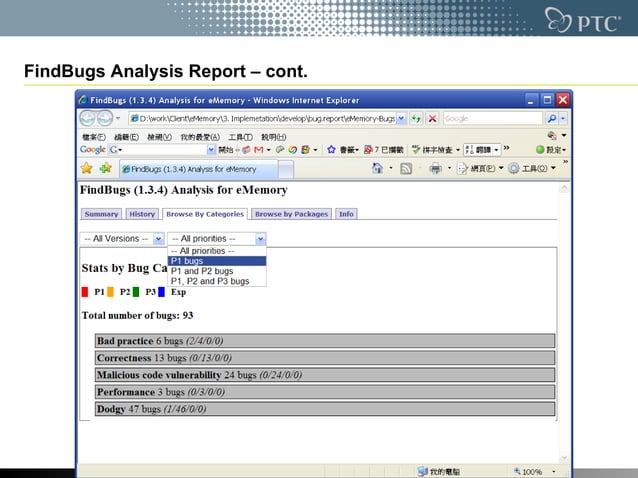 Preemptive Error Detection with FindBugs | PPT