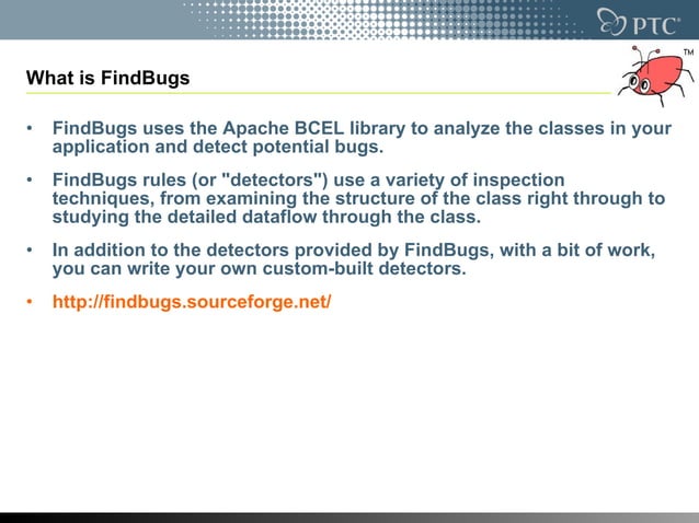 Preemptive Error Detection with FindBugs | PPT