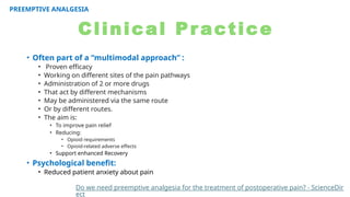 Preemptive Analgesia Versus Preventive analgesia | PPTX