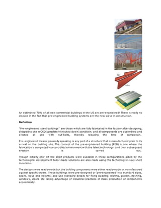Pre engg buildings | PDF
