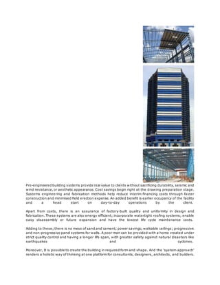 Pre engg buildings | DOCX