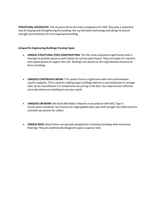 Pre engineered building | PDF