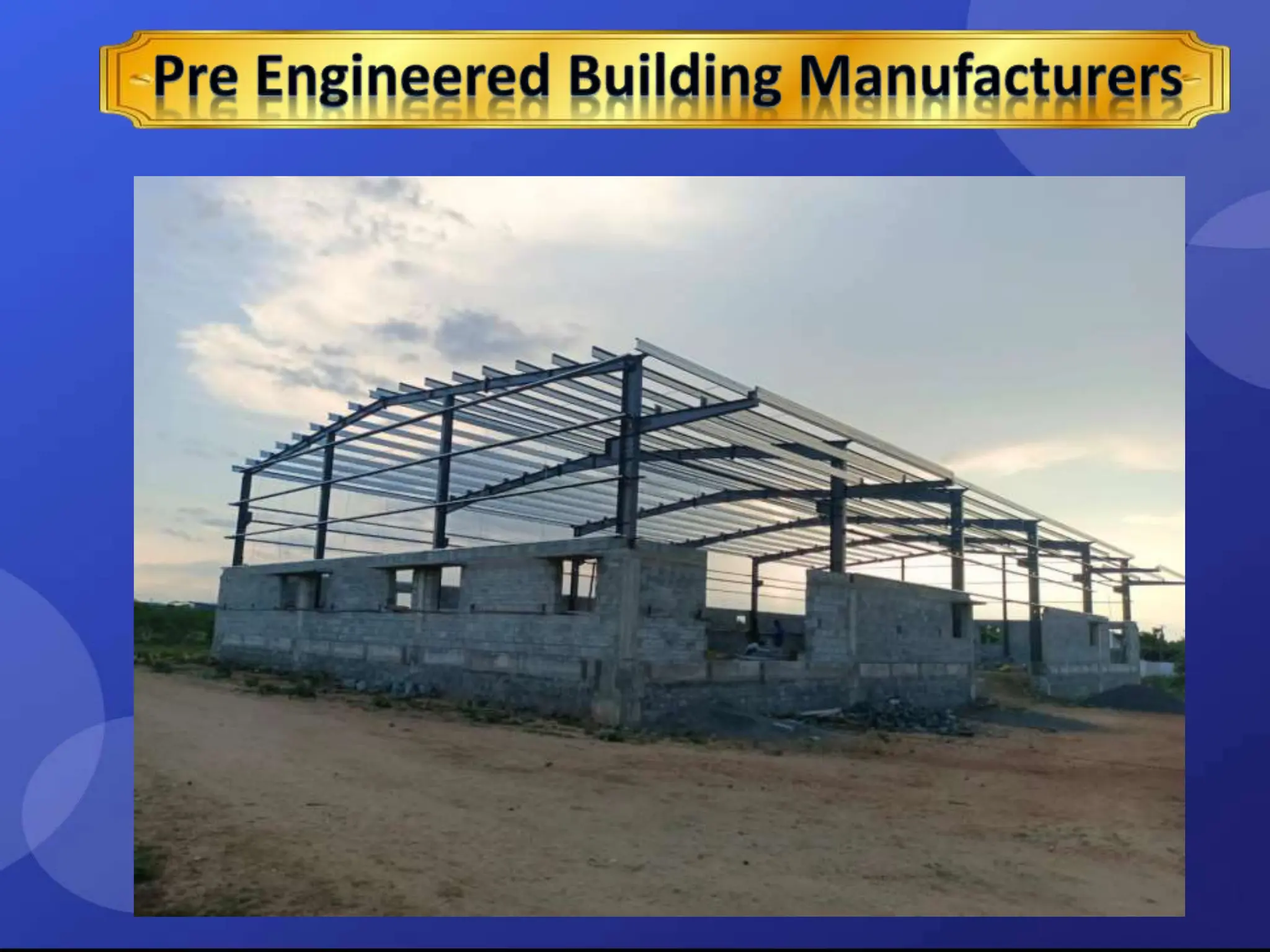 Preengineered Building Manufacturers Karur | PPTX