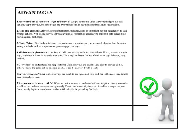 Advantages and disadvantages of online survey | PDF