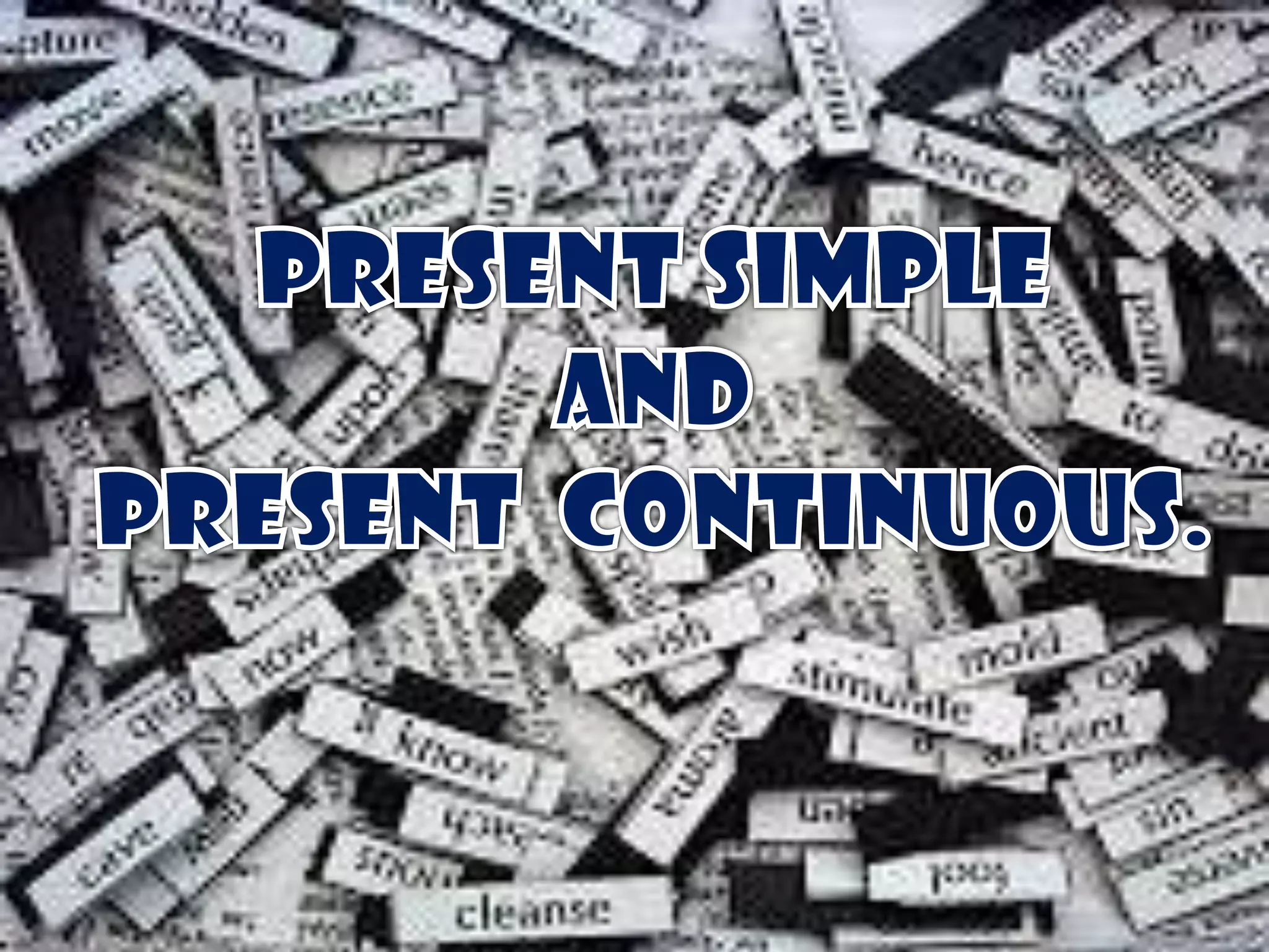 Present simple present continuous.2. | PPT