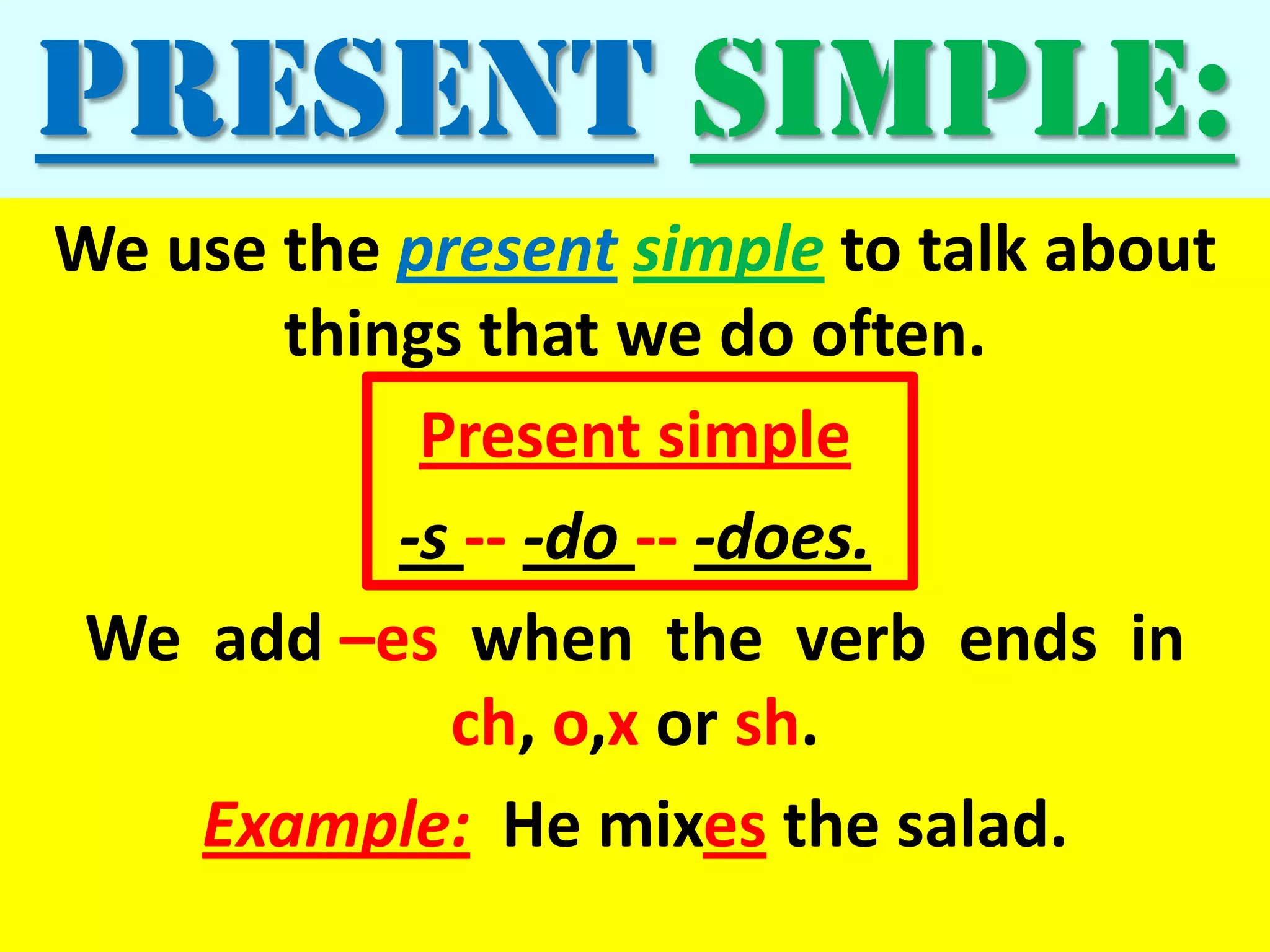 Present simple present continuous.2. | PPT