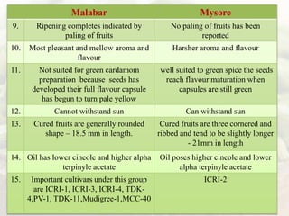 CROP IMPROVEMENT OF CARDAMOM breeding | PPTX