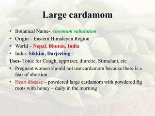 CROP IMPROVEMENT OF CARDAMOM breeding | PPTX