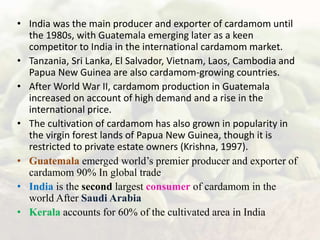 CROP IMPROVEMENT OF CARDAMOM breeding | PPTX