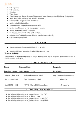 Preeti resume | DOC
