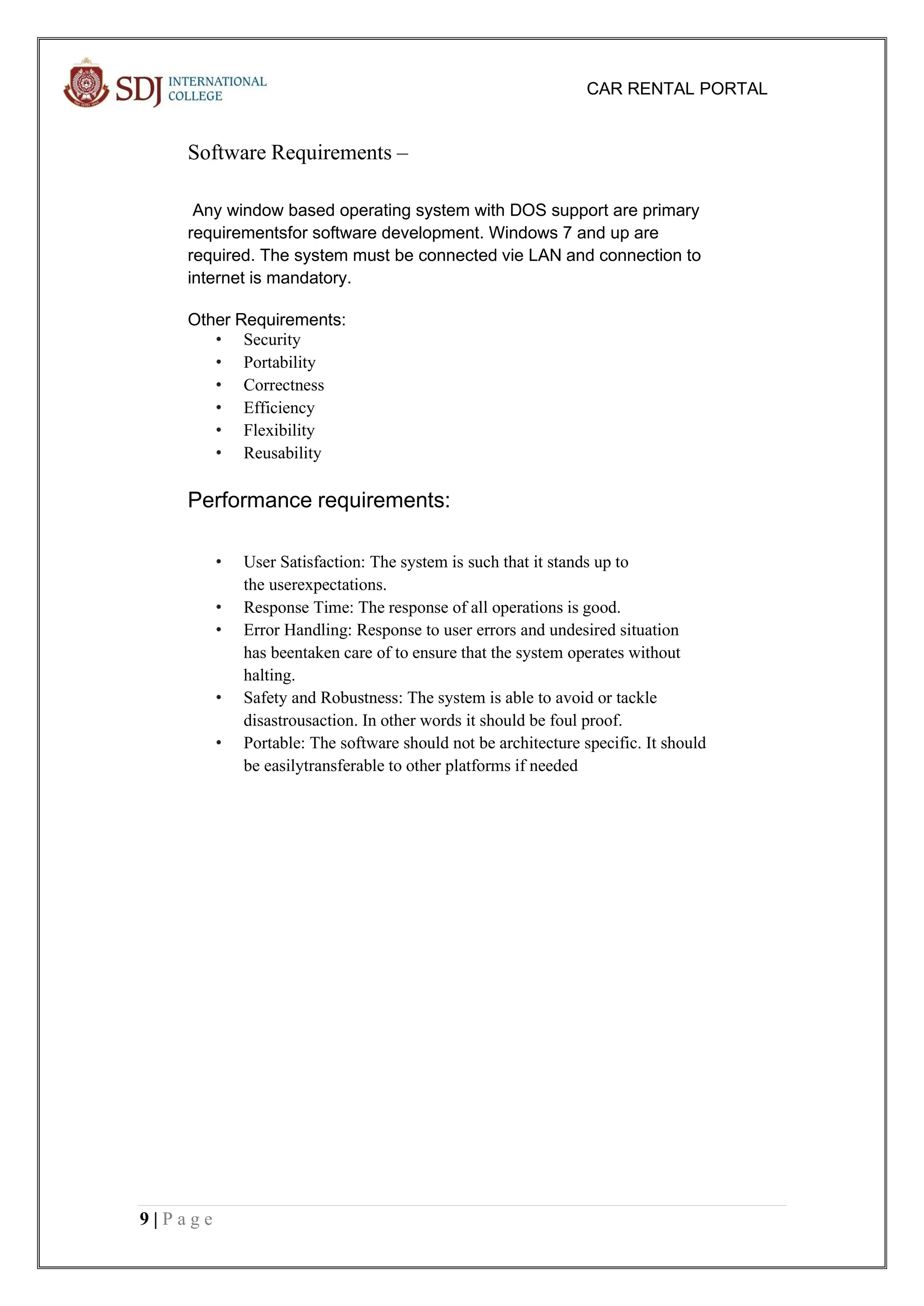 bca project for application and final project | PDF