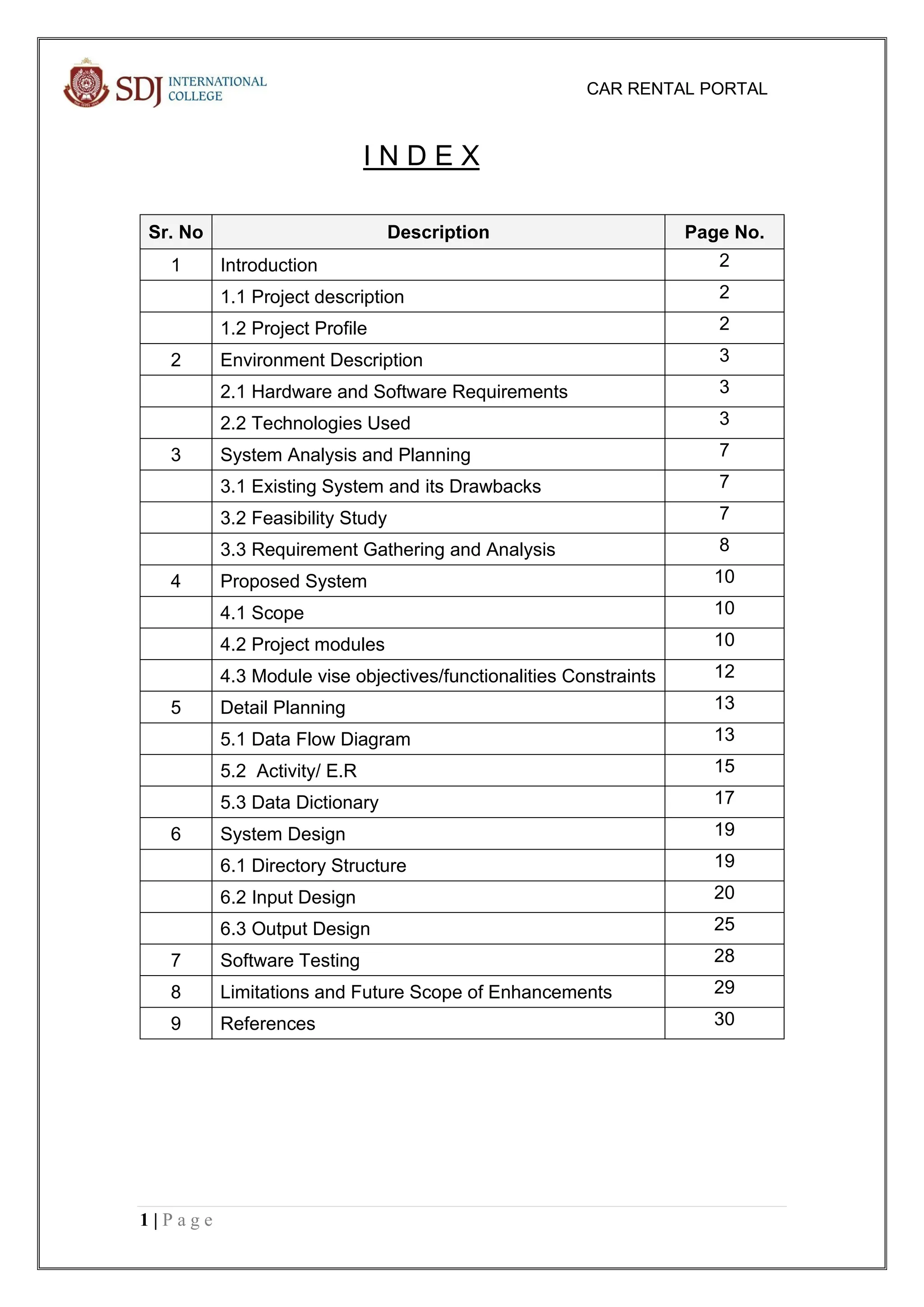 bca project for application and final project | PDF